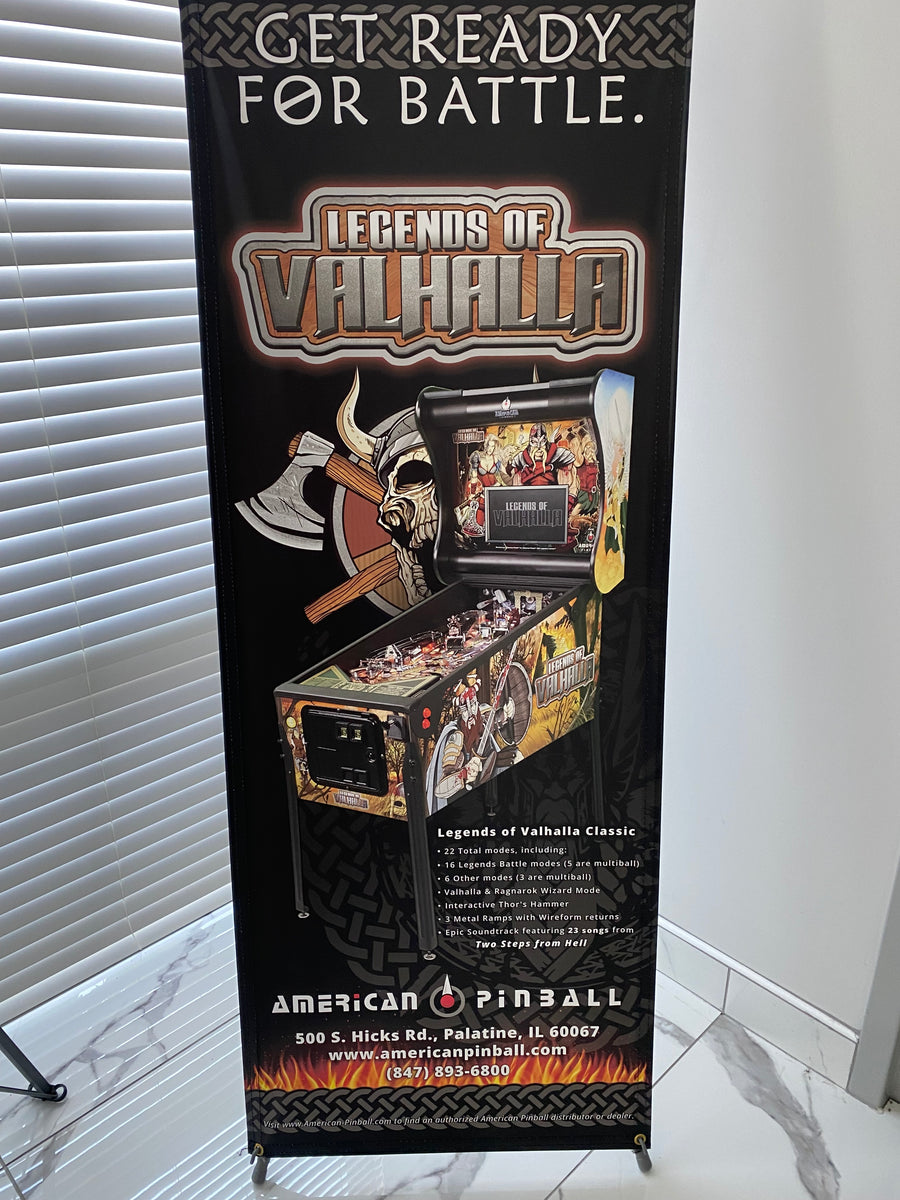 Legends Of Valhalla Banner – American Pinball
