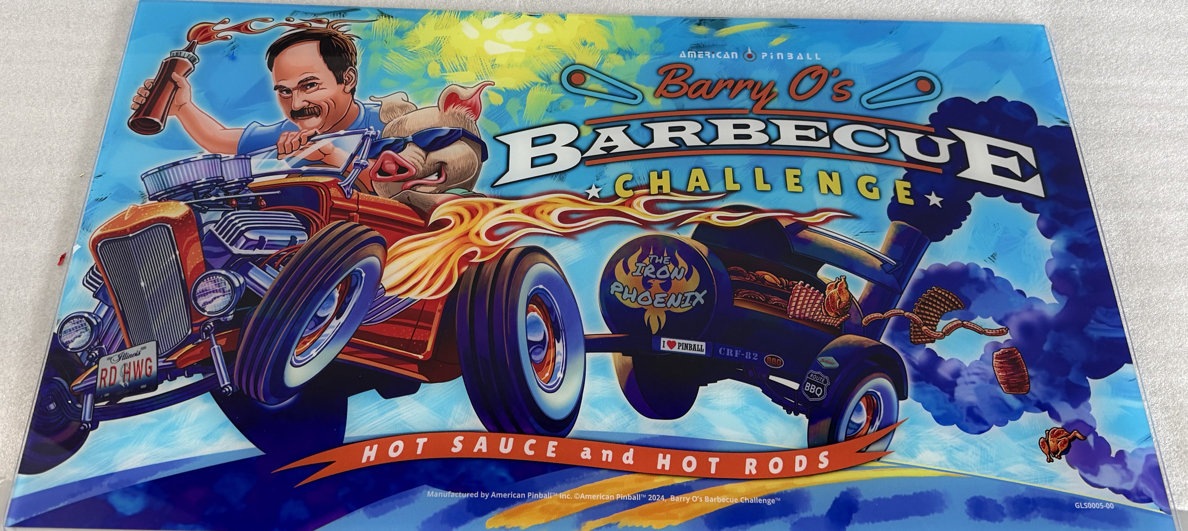 Barry O's BBQ backglass GLS0005-00 – American Pinball