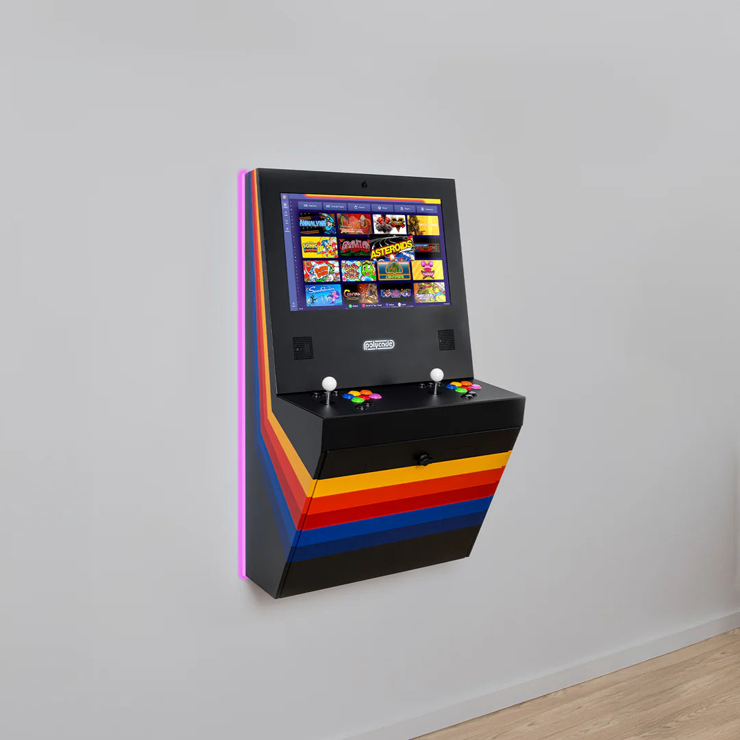 Polycade Sente Arcade (Black W/Retro Stripes) – American Pinball